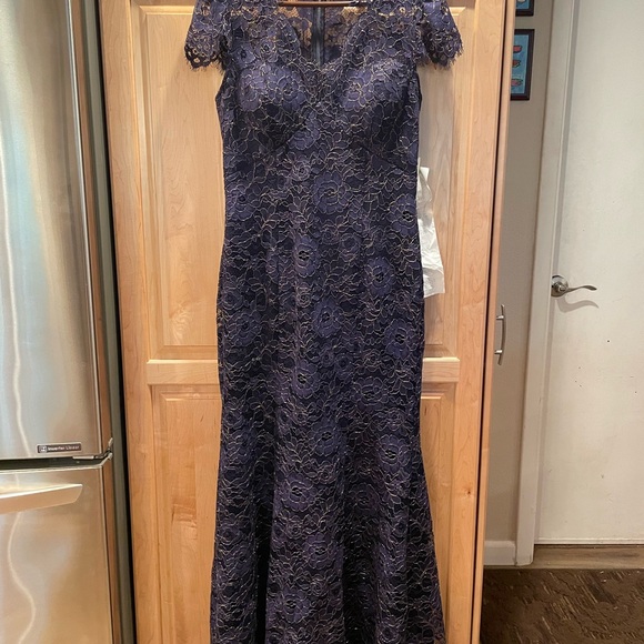 Dresses | Elegant Lace Evening Gown Purple | Poshmark